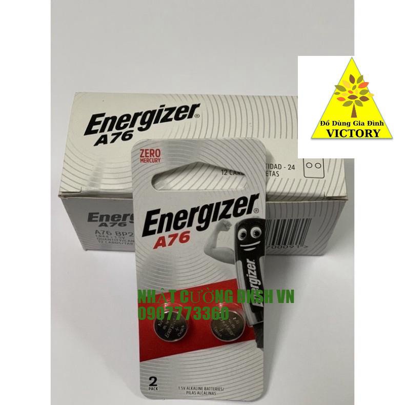 Pin A76 LR44 Energizer Alkaline 1,5V chính hãng - Vỉ 2 viên - Hàng ...