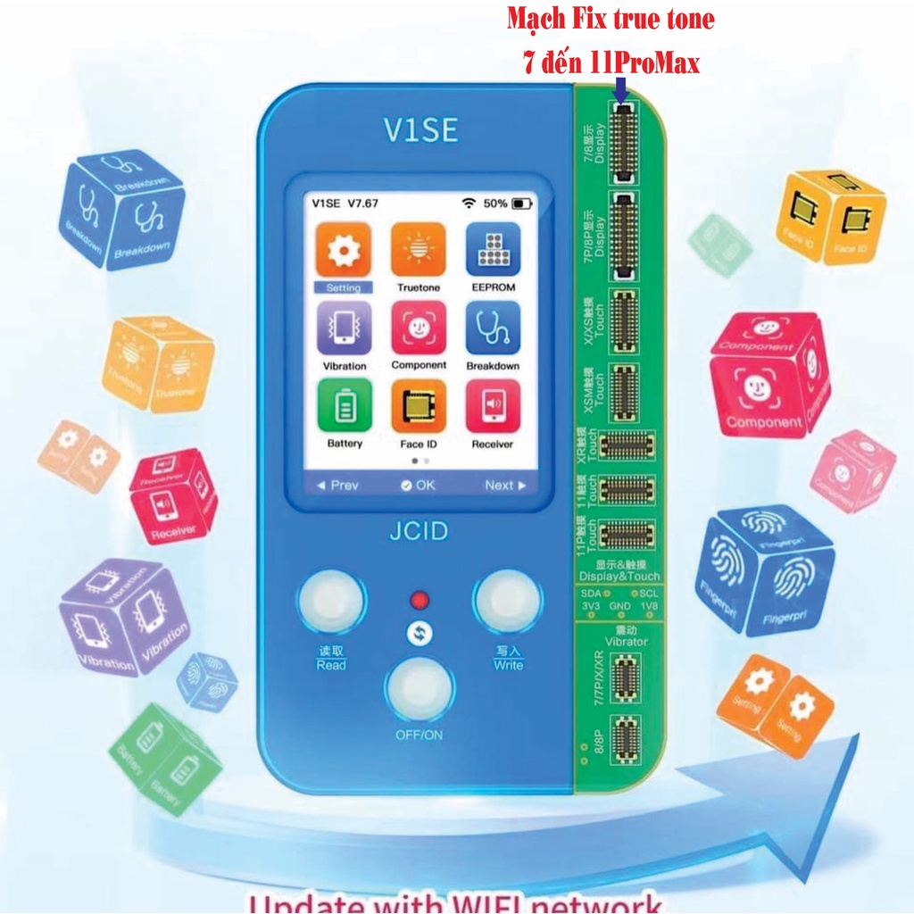 Box JCID V1Se Wifi Kèm mạch fix truetone 7-11PRM | Shopee Việt Nam