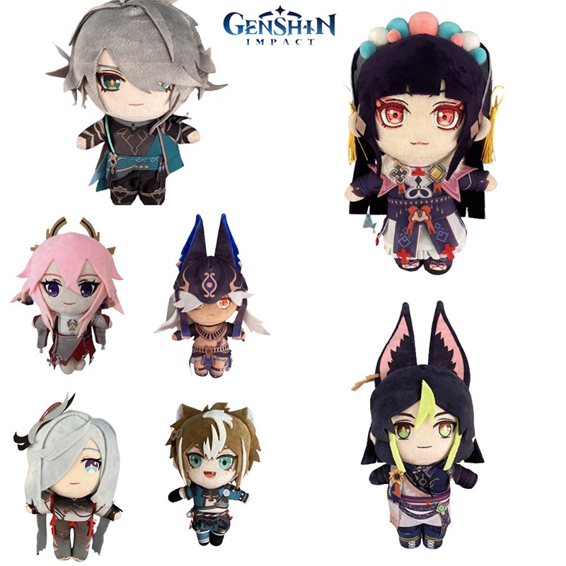 Cute Genshin Impact Yae Miko Yun Jin Plush Toy AlHaitham Tighnari Cyno ...