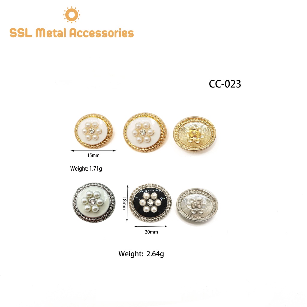 [MUA 1 TẶNG 1] Set 5 nút áo cúc áo kim loại cao cấp dành cho áo dạ, áo ...