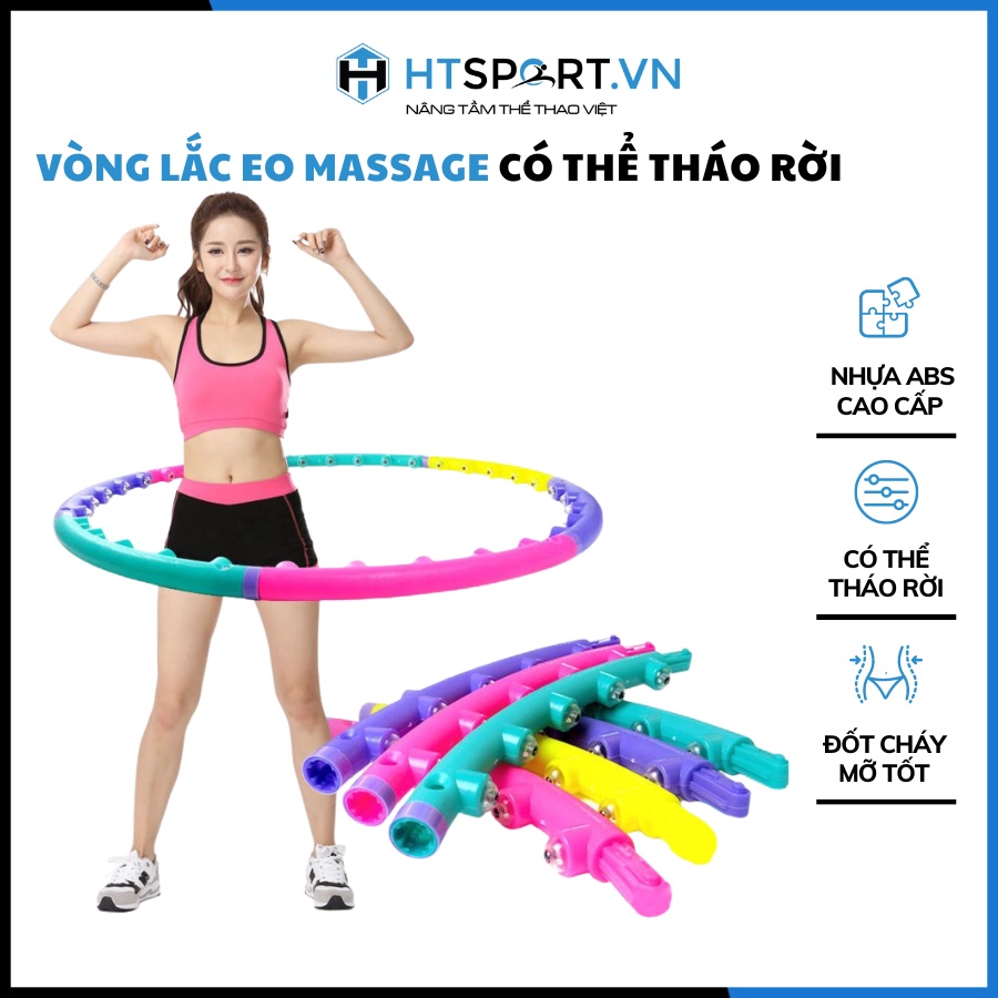 Vòng Lắc Eo Vòng Lắc Hula Hoop Giảm Mỡ Bụng Hông Eo Thon Massage Size 7819