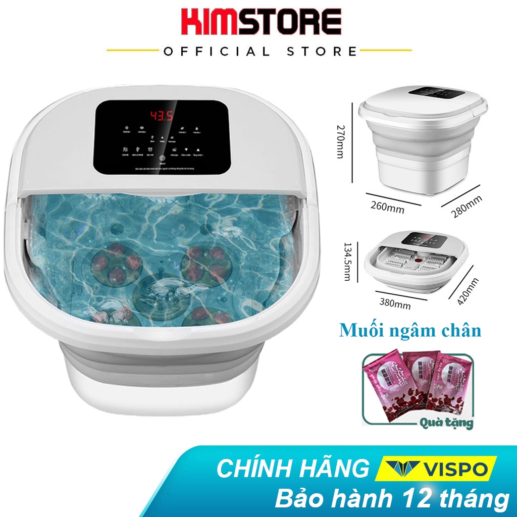 Bồn ngâm chân massage Vispo VP-BN21, làm nóng và giữ nhiệt độ ổn định giúp massage lòng bàn chân ...