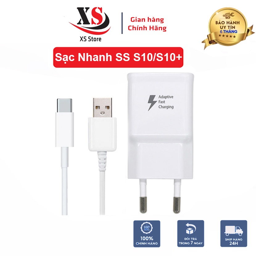 Bộ Sạc Nhanh SS S8/S9/S10 - Sạc Nhanh 3.0, Cáp Type C - XS Store | Shopee Việt Nam
