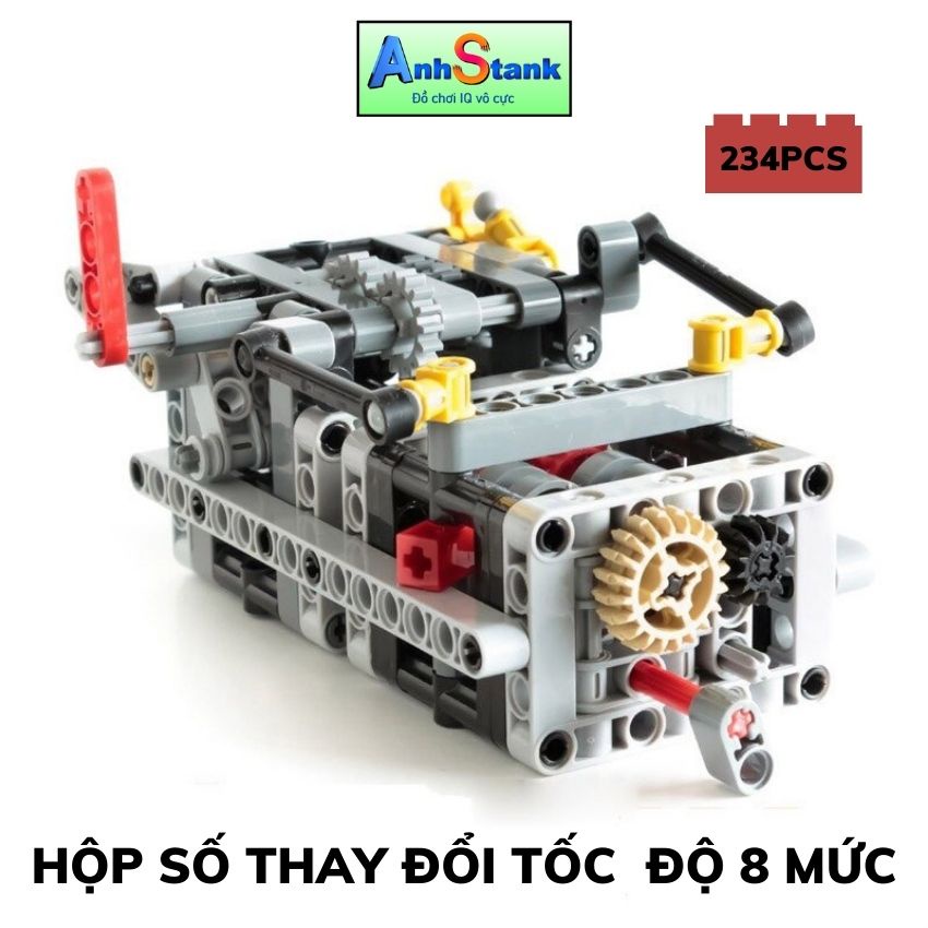 Động cơ oto hộp số thay đổi tốc độ 8 mức tương thích với MOC,9686, dòng technic và education bảo ...
