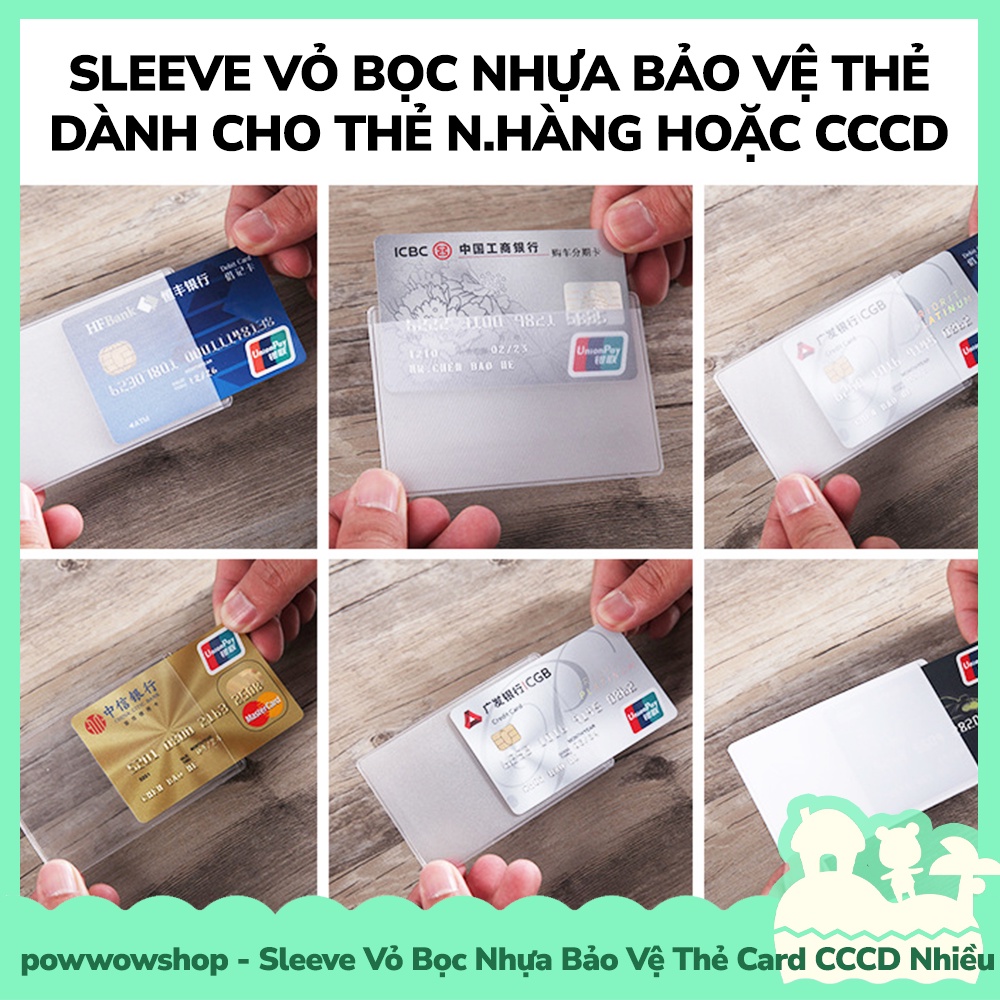 [Sẵn VN - Hỏa Tốc] Sleeve Vỏ Bọc Nhựa Bảo Vệ Thẻ Card, CCCD Trong Suốt ...