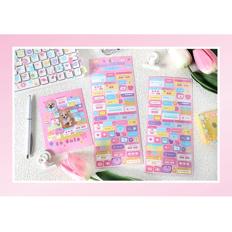 Bộ sưu tập sticker Pink Deco Messenger | Shopee Việt Nam