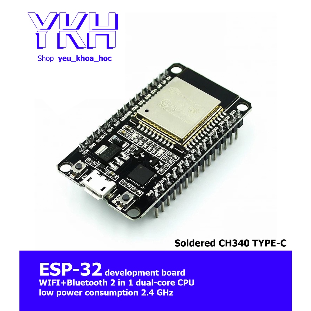 Esp 32 Wifi Bluetooth Dual Core Cpu 24hz Shopee Việt Nam 3358