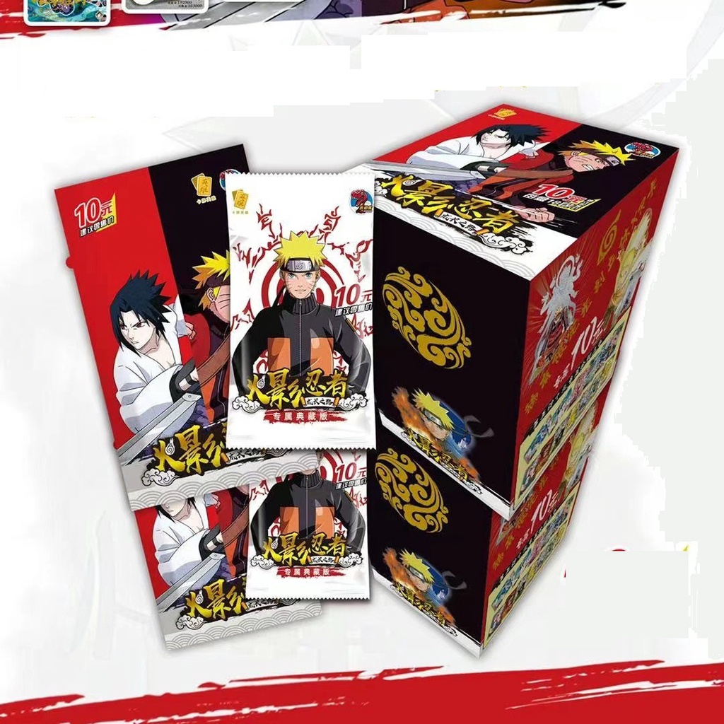 (FULL BOX) Hộp Thẻ Bài Anime Naruto ảnh thẻ nhân phẩm ngẫu nhiên chibi ...