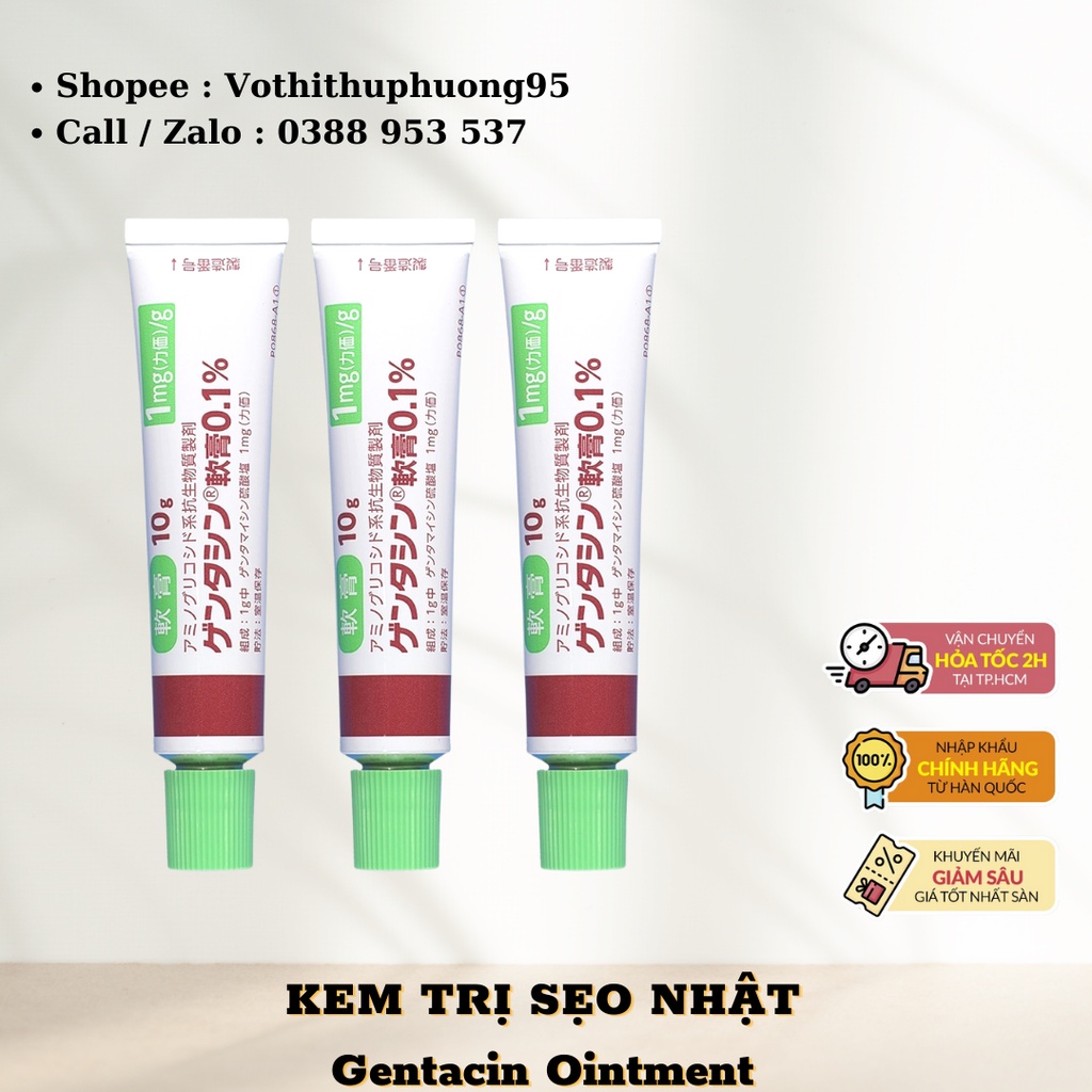 Gel hỗ trợ mờ Sẹo Gentacin Ointment Nhật Bản | Shopee Việt Nam