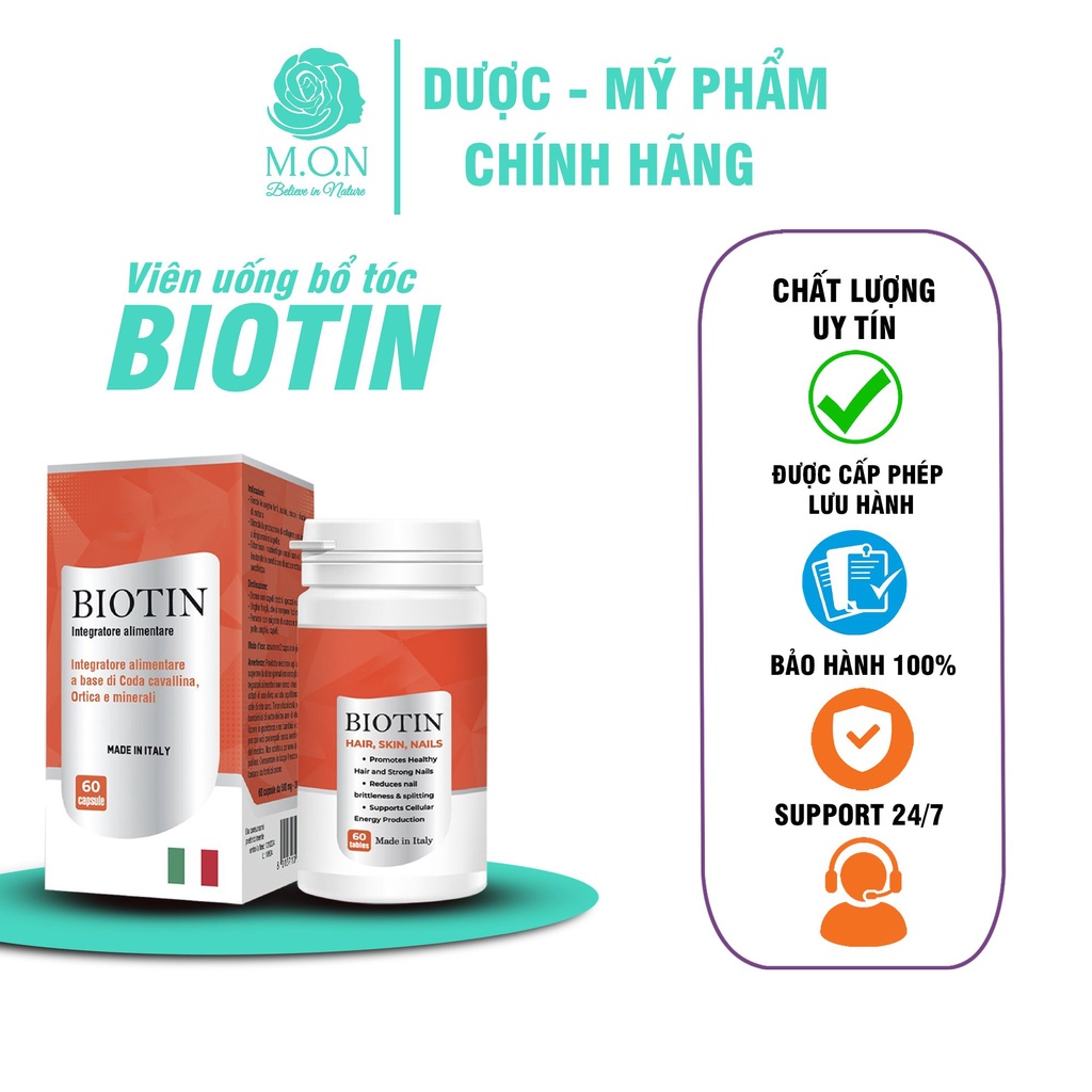 VIÊN UỐNG BỔ TÓC BIOTIN Ý MOON GROUP | Shopee Việt Nam
