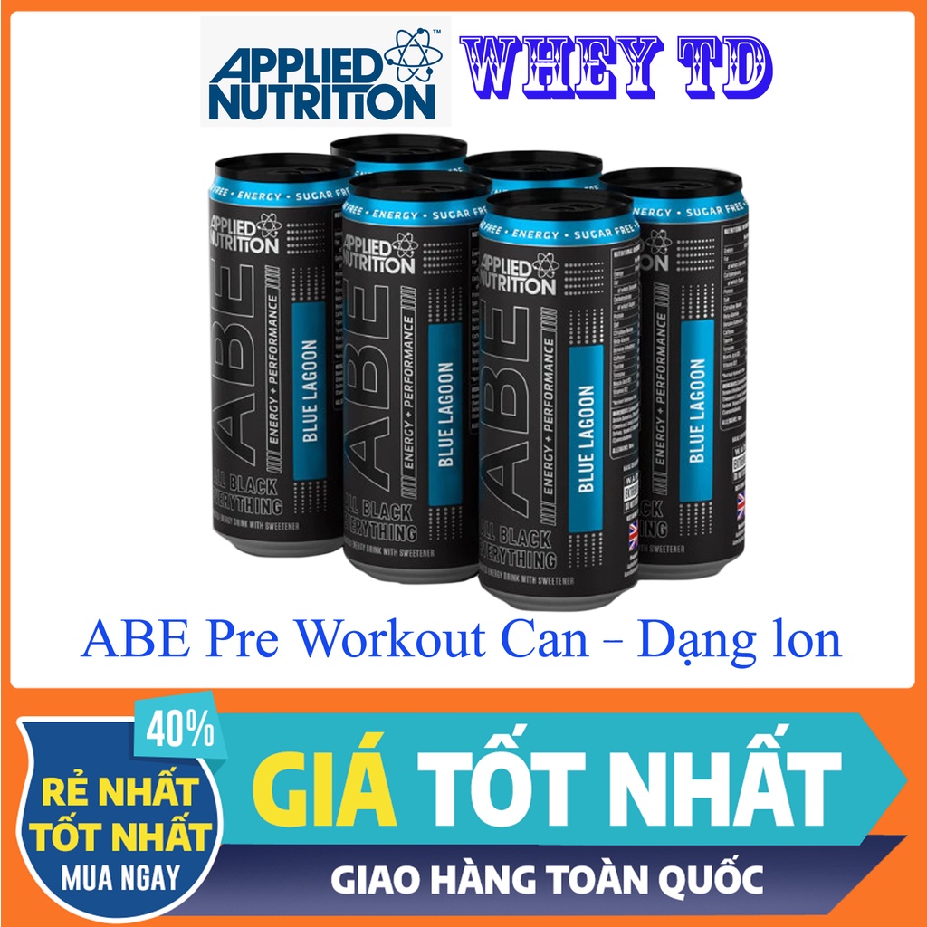 [12 lon] Abe Can Pre Workout Applied Nutrition 330ml - Tăng Sức Mạnh ...