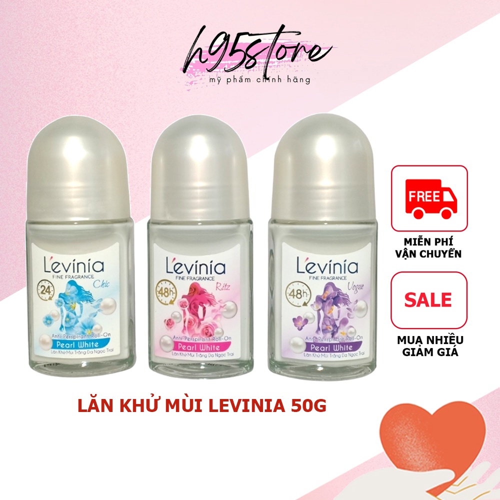 Lăn nách Levinia khử mùi triệt để 48h trắng da ngừa thâm không gây vàng ố áo 50g | Shopee Việt Nam