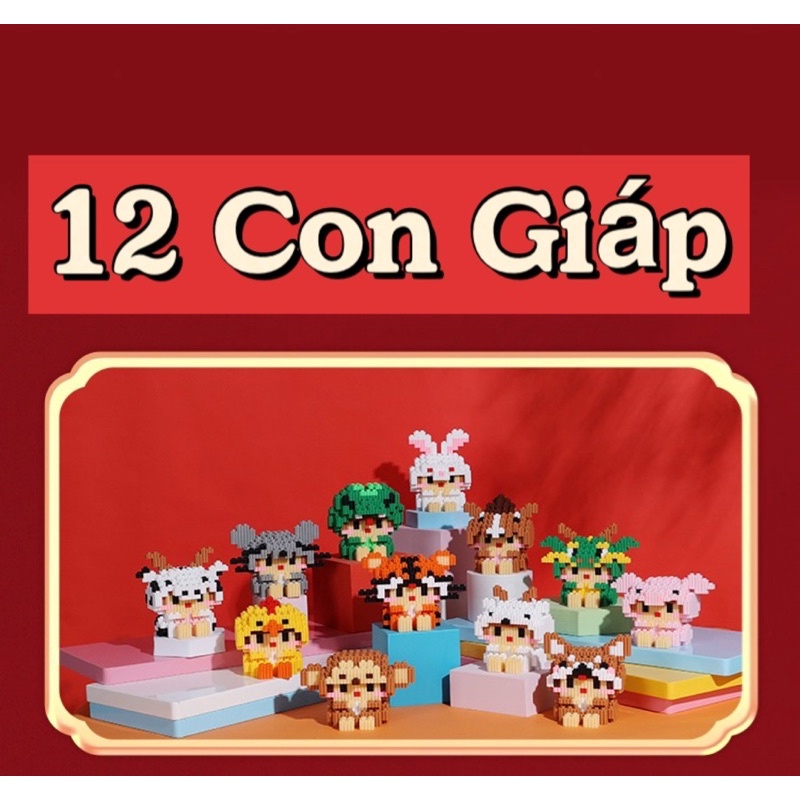 Lego 12 con giáp | Shopee Việt Nam