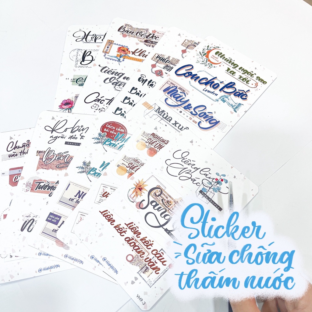 Sticker Tựa Bài Văn Học 9 / Tiêu đề Văn 9 - Sticker Ham Học - Hidari ...