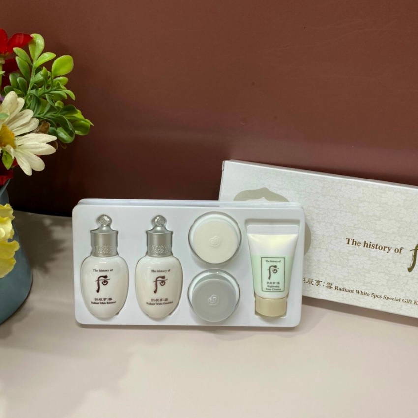 Bộ Dưỡng Trắng Da Mờ Nám Whoo Seol Radiant White Special Gift Set 5 Món ...