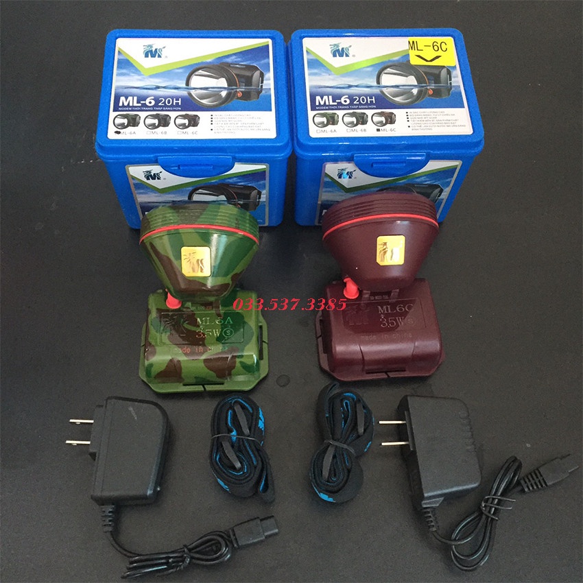 Đèn pin sạc, đèn pin led đội đầu ML6 siêu bền, có khả năng chống nước ...
