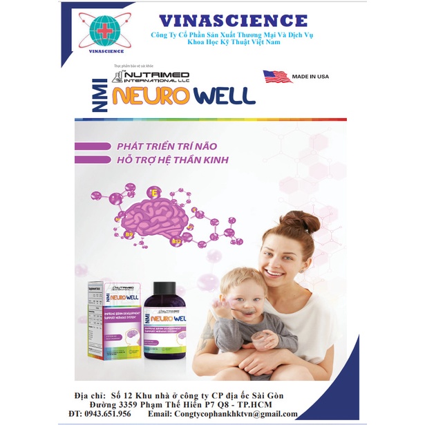 Thực Phẩm Chức Năng NMI - NEUROWELL (USA) bổ sung Vitamin E, B9, B12 | Shopee Việt Nam