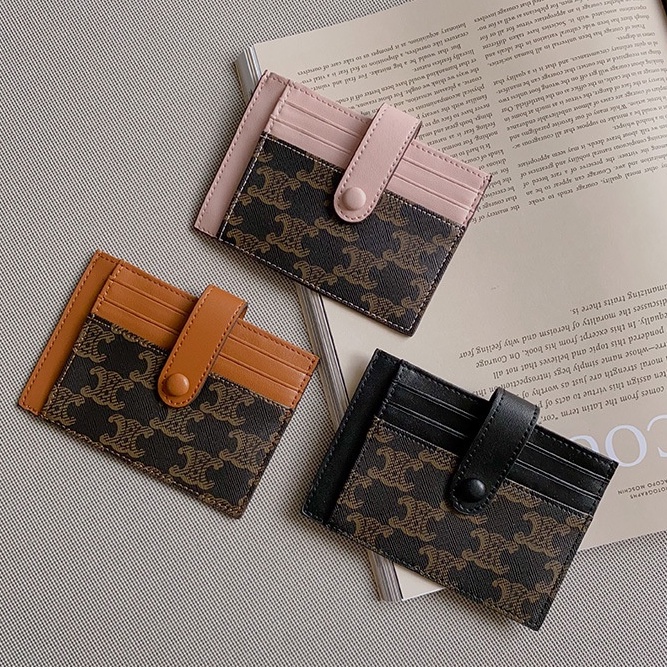 Card Holder CE LINE ví đựng thẻ atm Họa tiết Monogram Da PU tặng kèm ...