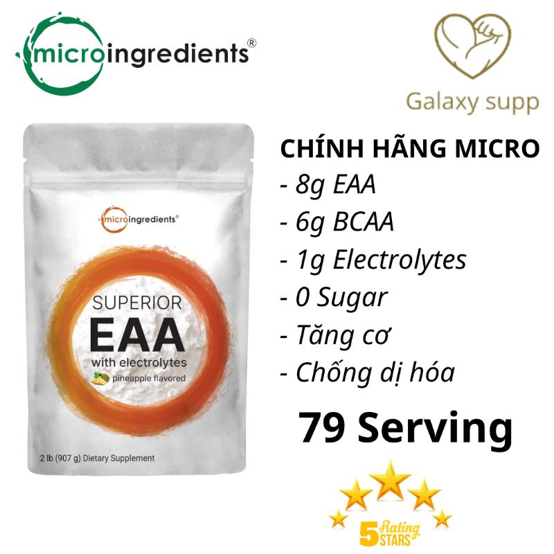 Micro Ingredients - Superior EAA with Electrolytes Tăng Cơ Phục Hồi Cơ ...