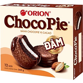 Bánh Choco Pie Đậm (Hộp 12 cái) Orion Vị Cacao | Shopee Việt Nam