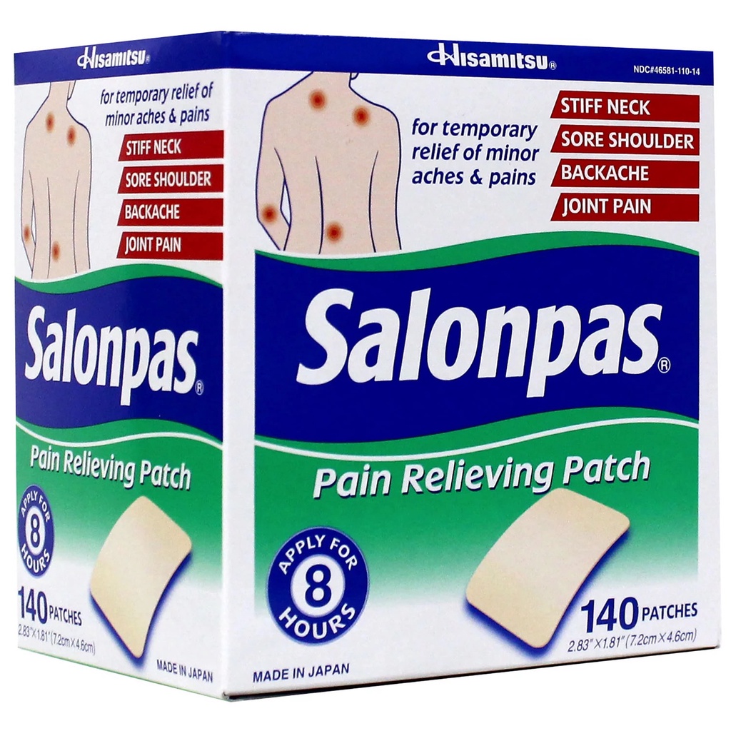 Miếng Dán Salonpas Pain Relieving Patch (140 ct.) Của Mỹ | Shopee Việt Nam