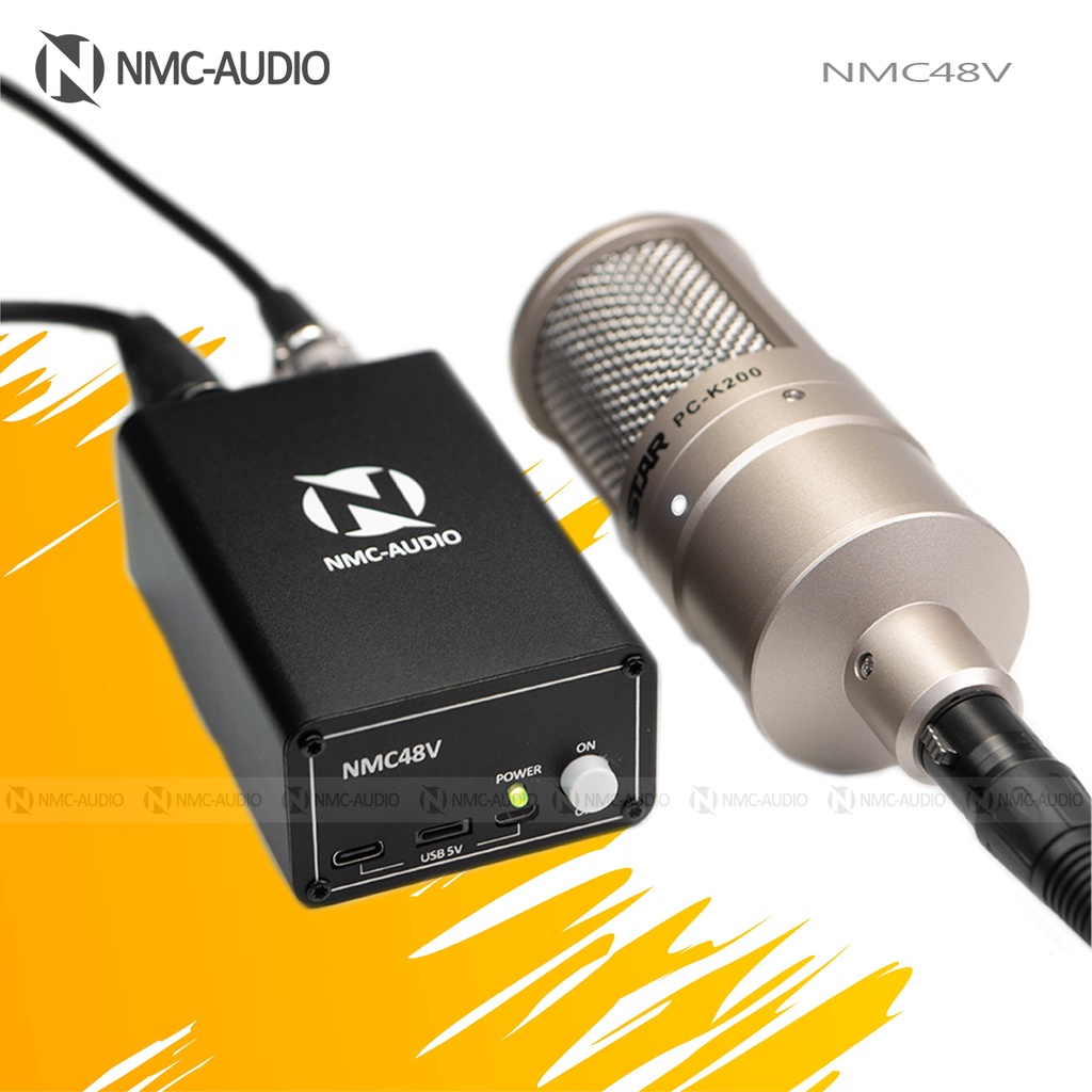 Nguồn Phantom cao cấp NMC48V cho micro condenser 48v, tích điện độc lập ...