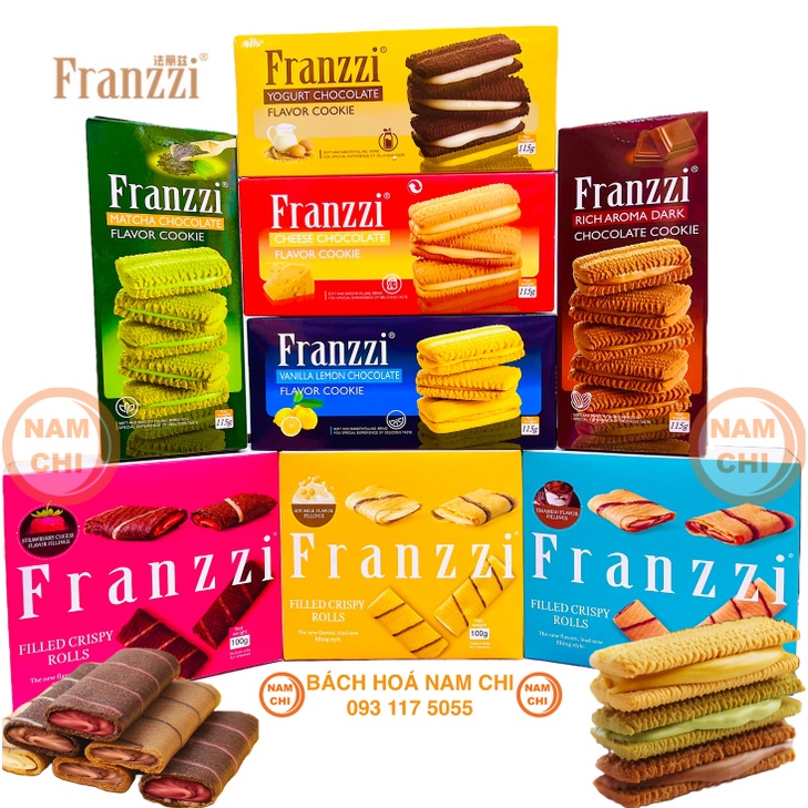 [TỔNG HỢP FRANZZI] Bánh Quy Kẹp Kem FRANZZI 115g | 100g | 92g ...