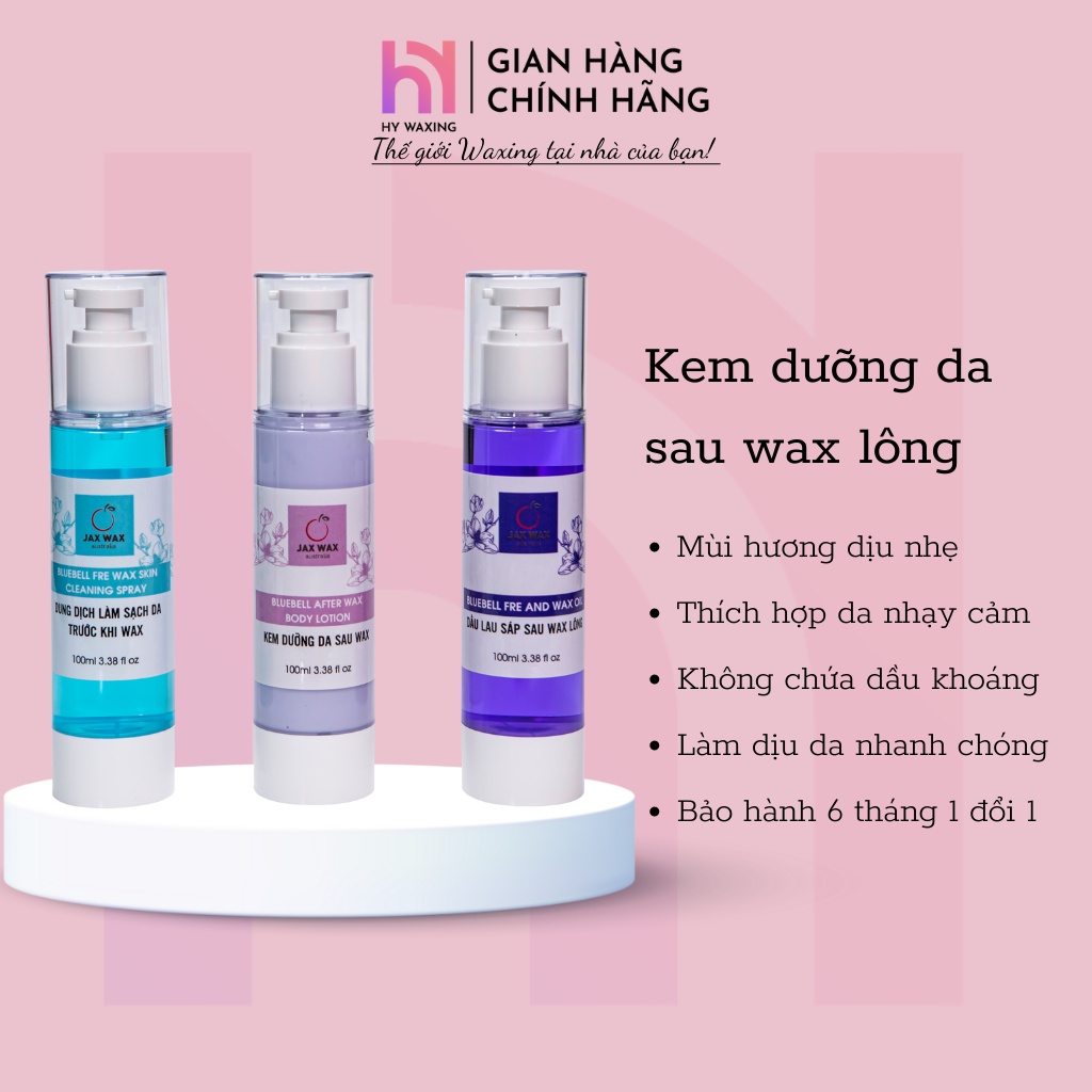 [CHE TÊN] Kem Dưỡng Da Sau Wax Lông, Dung Dịch Vệ Sinh Da Trước Wax ...