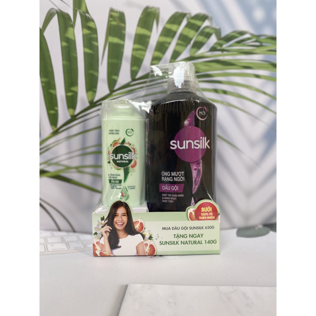 🔥 MUA 1 TẶNG 1🔥 Dầu gội đầu Sunsilk bồ kết 650gr TẶNG KÈM CHAI DẦU GỘI SUNSILK THIÊN NHIÊN 140g ...