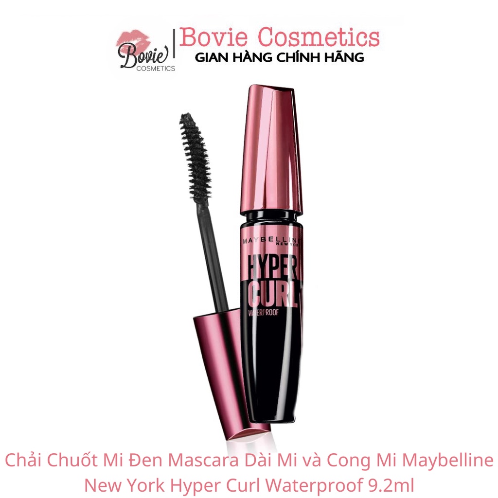 Chải Chuốt Mi Đen Mascara Dài Mi và Cong Mi Maybelline New York Hyper Curl Waterproof 9.2ml ...