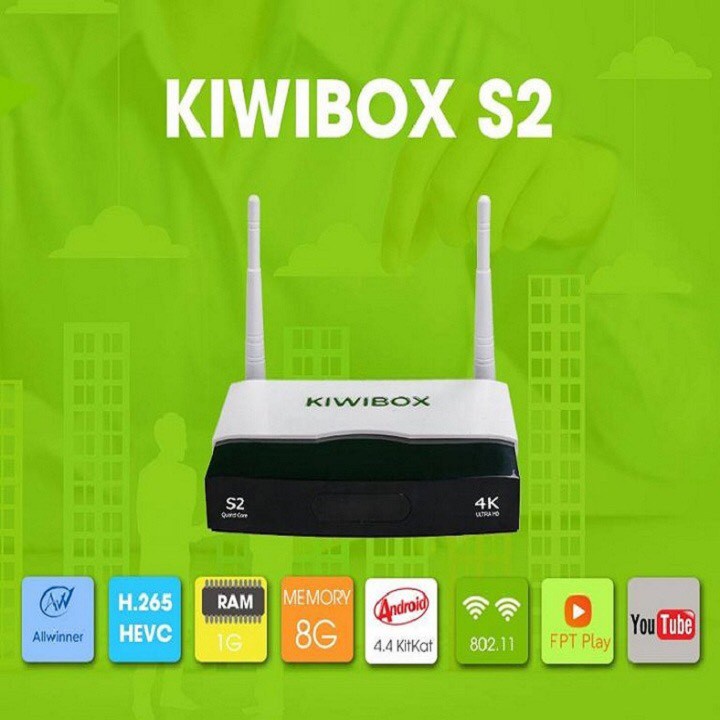 [Hãng] Tivi Box Kiwi Box S2 Đồ họa Mali 400 với 2 anten wifi giá tốt ...