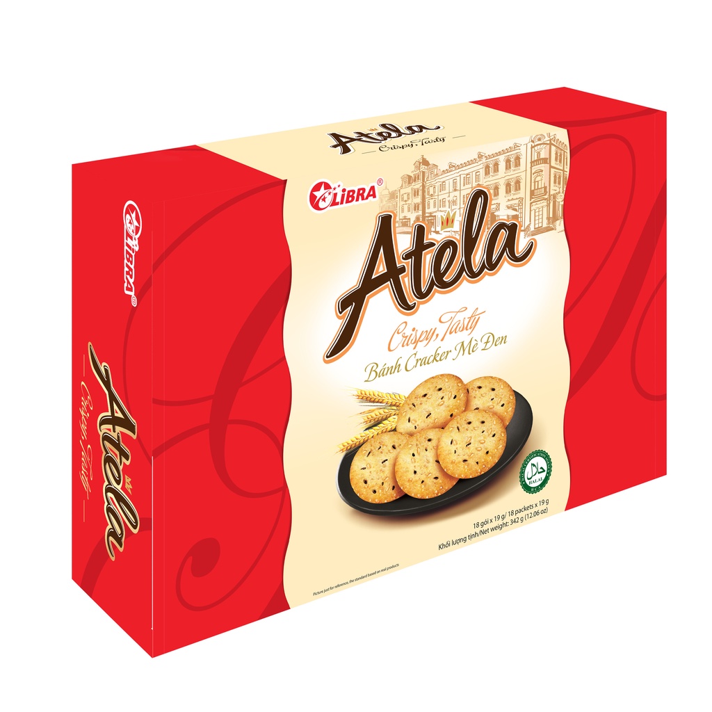 Bánh Cracker Mè Đen Atela 342g | Shopee Việt Nam