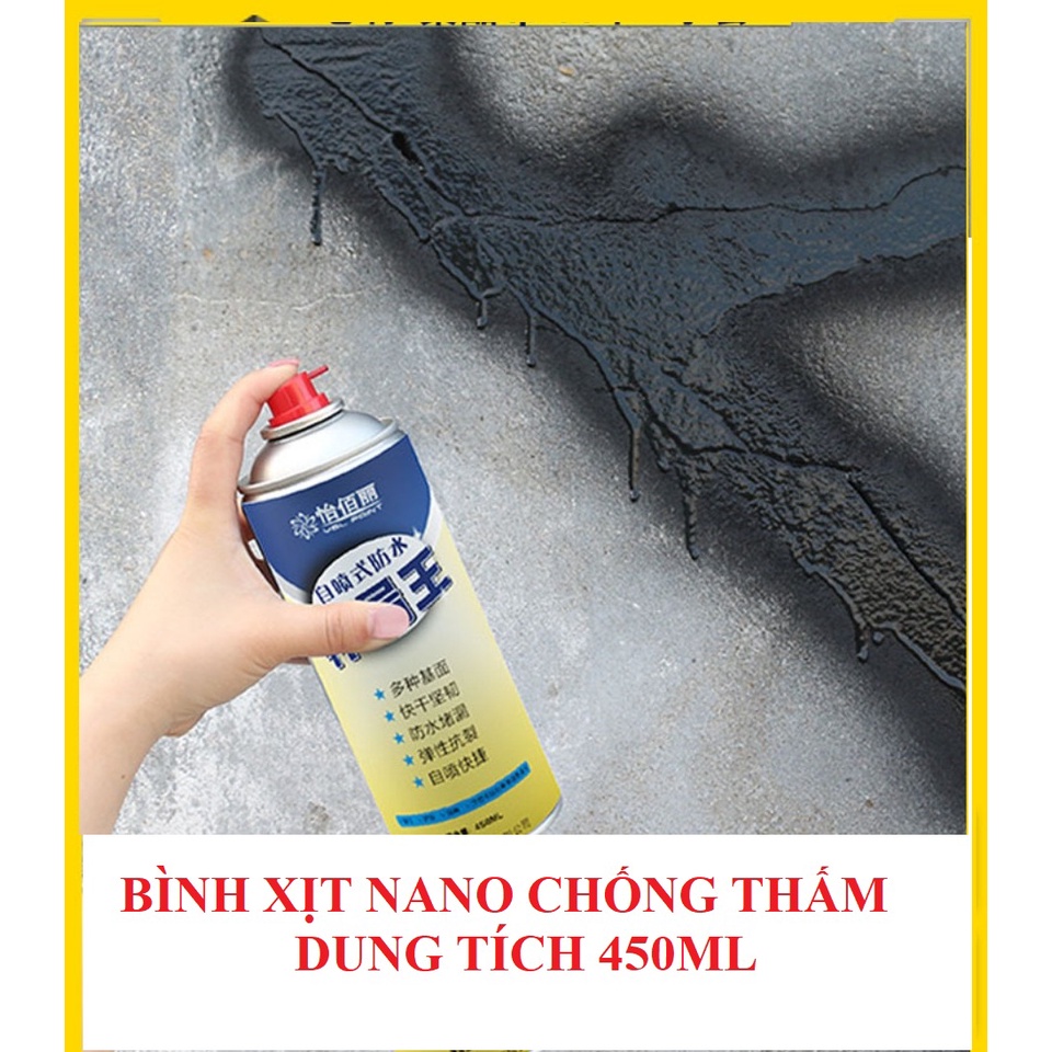 Chai Keo Nano Xịt Chống Thấm Nước Chống Dột Không Màu, Xịt Chống Thấm ...