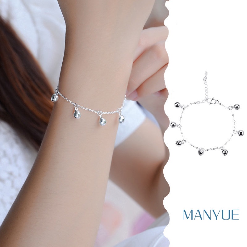 MANYUE Vòng tay gắn chuông phong cách Hàn Quốc thời trang dễ thương cho nữ | Shopee Việt Nam