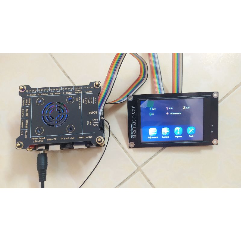 Màn hình MKS TS35-R và board mạch MKS DLC32 32bits 240MHz dùng cho máy ...