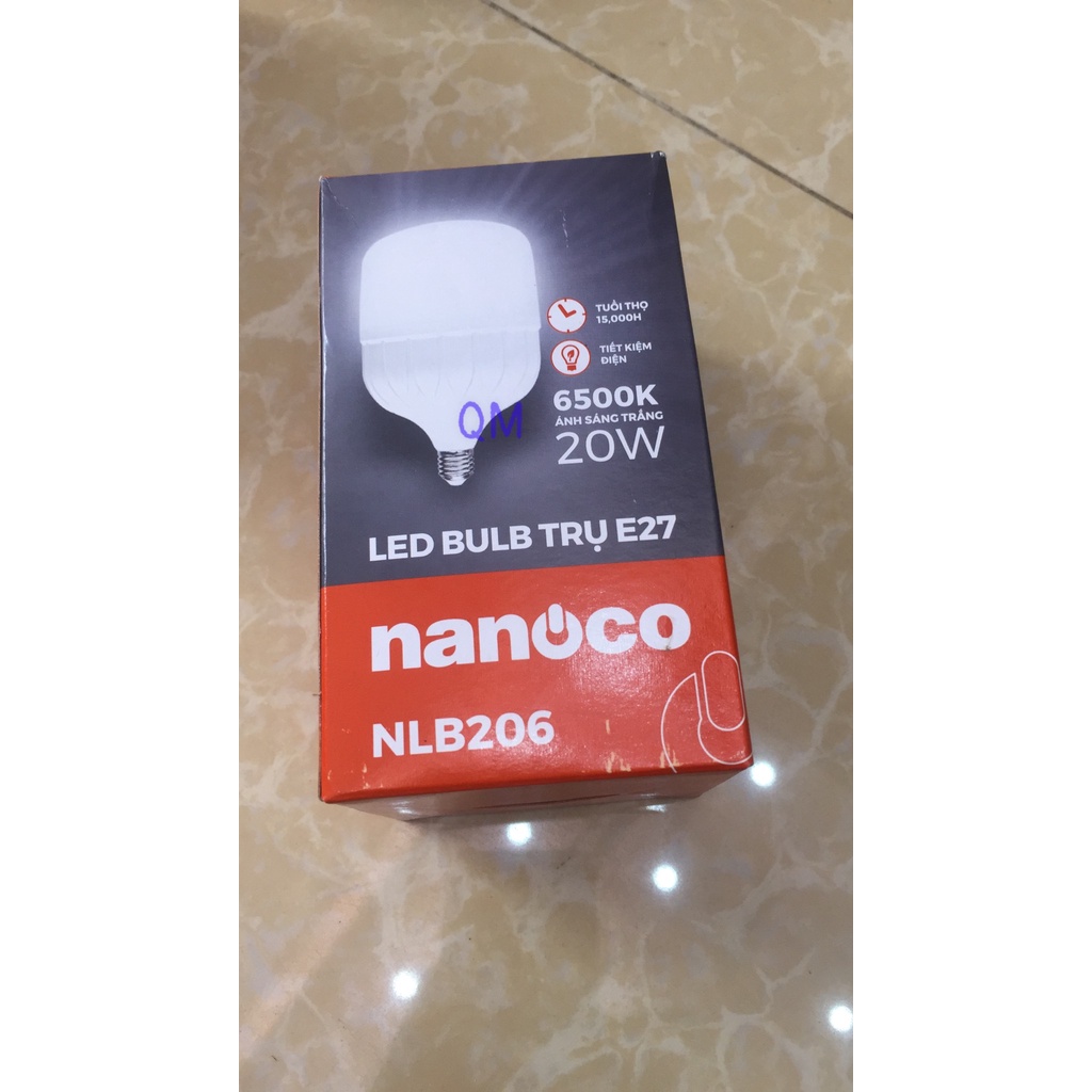 (HCM) Bóng đèn led bulb trụ 20w ánh sáng trắng - NLB206 - Nanoco ...