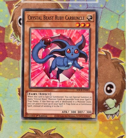 [ Đỗ Lạc Shop ] Thẻ Bài Yugioh Monster Crystal Beast Ruby Carbuncle ...