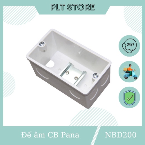 Hộp âm chứa át , đế âm ray cài MCB , RCBO , RCCB NBD200 Nanoco ...