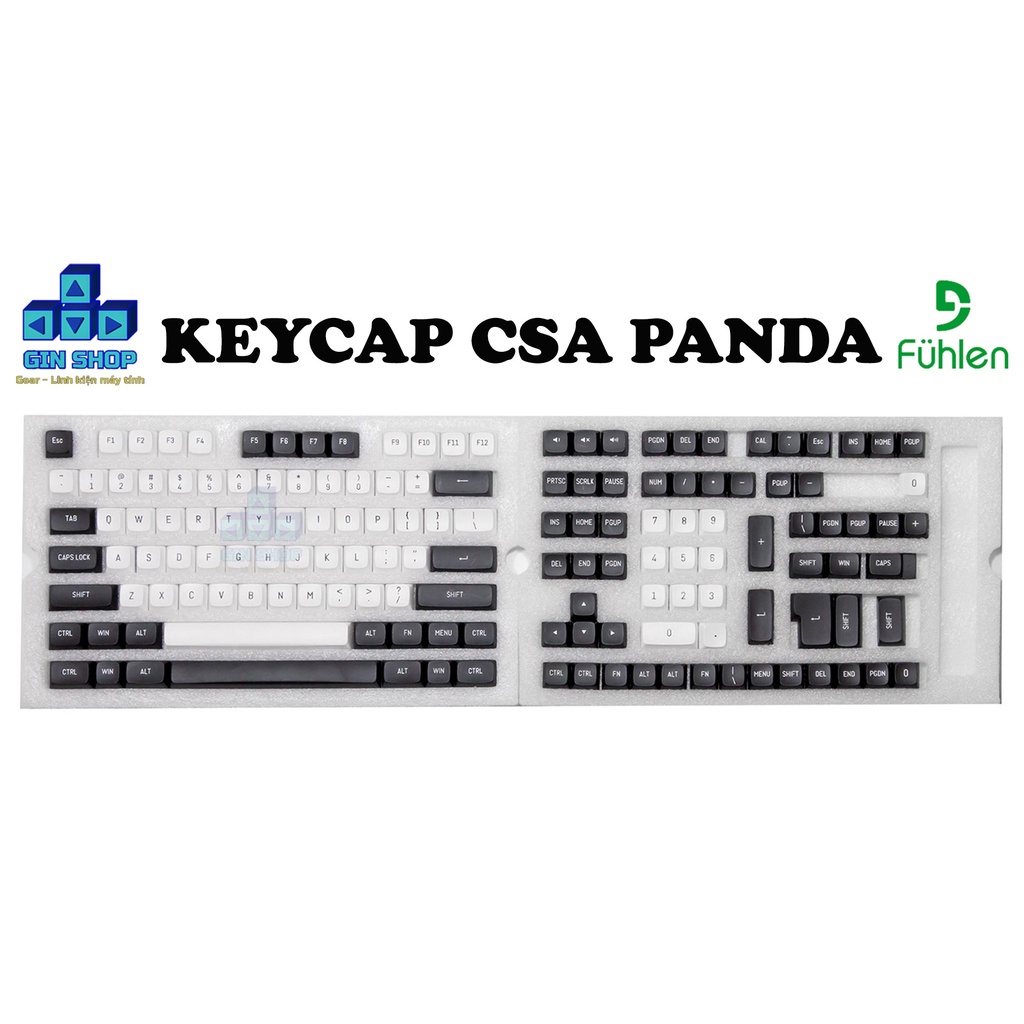 BỘ KEYCAP PBT FUHLEN PANDA - CSA PROFILE (151 keys) | Shopee Việt Nam