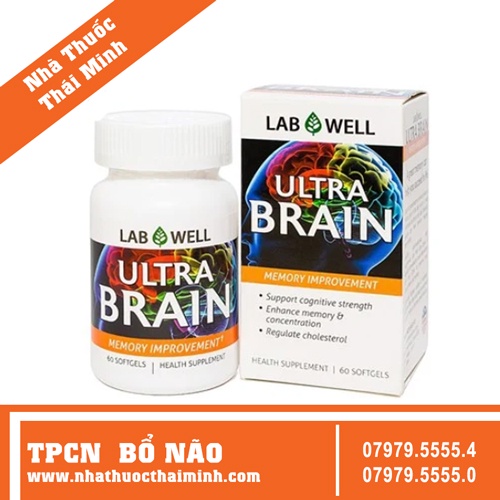 VIÊN UỐNG ULTRA BRAIN LAB WELL BỔ NÃO, TĂNG CƯỜNG CHỨC NĂNG NÃO BỘ (60 ...