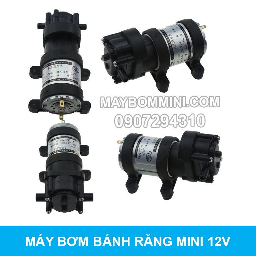 Máy bơm mini bánh răng áp lực 12V 30W 4L BR-550 | Shopee Việt Nam