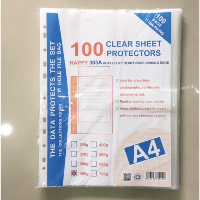Bìa Lá Lỗ Nhựa A4, Bìa Đục Lỗ, Bìa Đựng Hồ Sơ 400g, 420g, 460g, 500g (1 xấp - 100 tờ) shop si ...