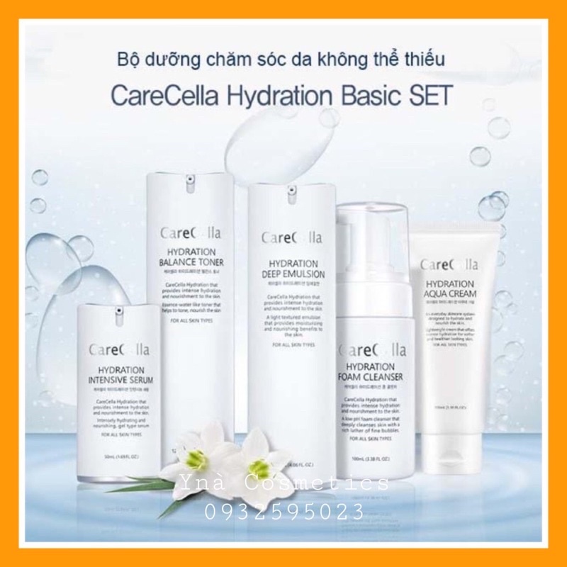 [Chính hãng]Bộ dưỡng da 5 món cơ bản Carecella Hydration Basic Set Hàn ...