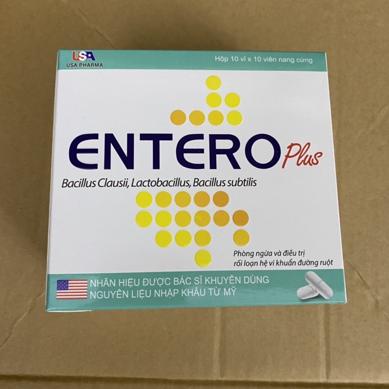 Men tiêu hóa dạng viên - Men vi sinh ENTERO PLUS - Hộp 100 viên - tăng ...