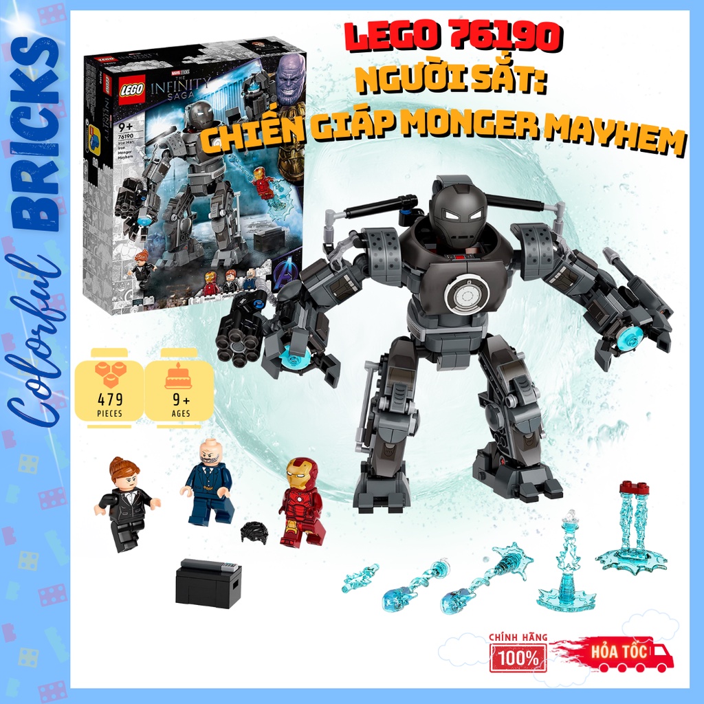 Lego 76190 Chiến giáp Monger Mayhem (Iron Man: Iron Monger Mayhem ...