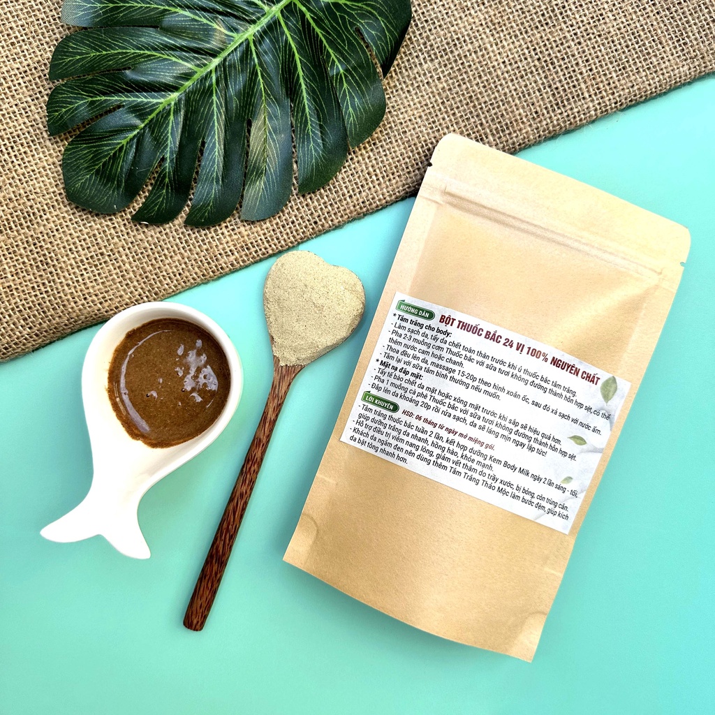 [250GR] Bột tắm trắng thuoc bac 24 vị giúp tắm trắng body toàn thân, ủ ...