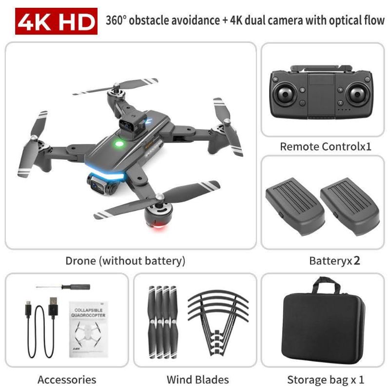 Flycam máy bay điều khiển Drone HJ90 có camera 4K HD, cảm biến va chạm, giữ vị trí | Shopee Việt Nam
