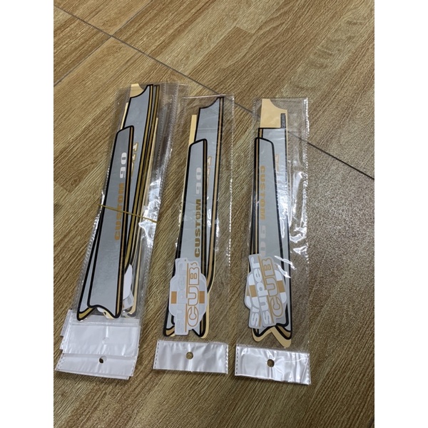 Tem dán 3 lớp xe Super Cup 90 (custom ) zin chính hãng HonDa (cao cấp ...