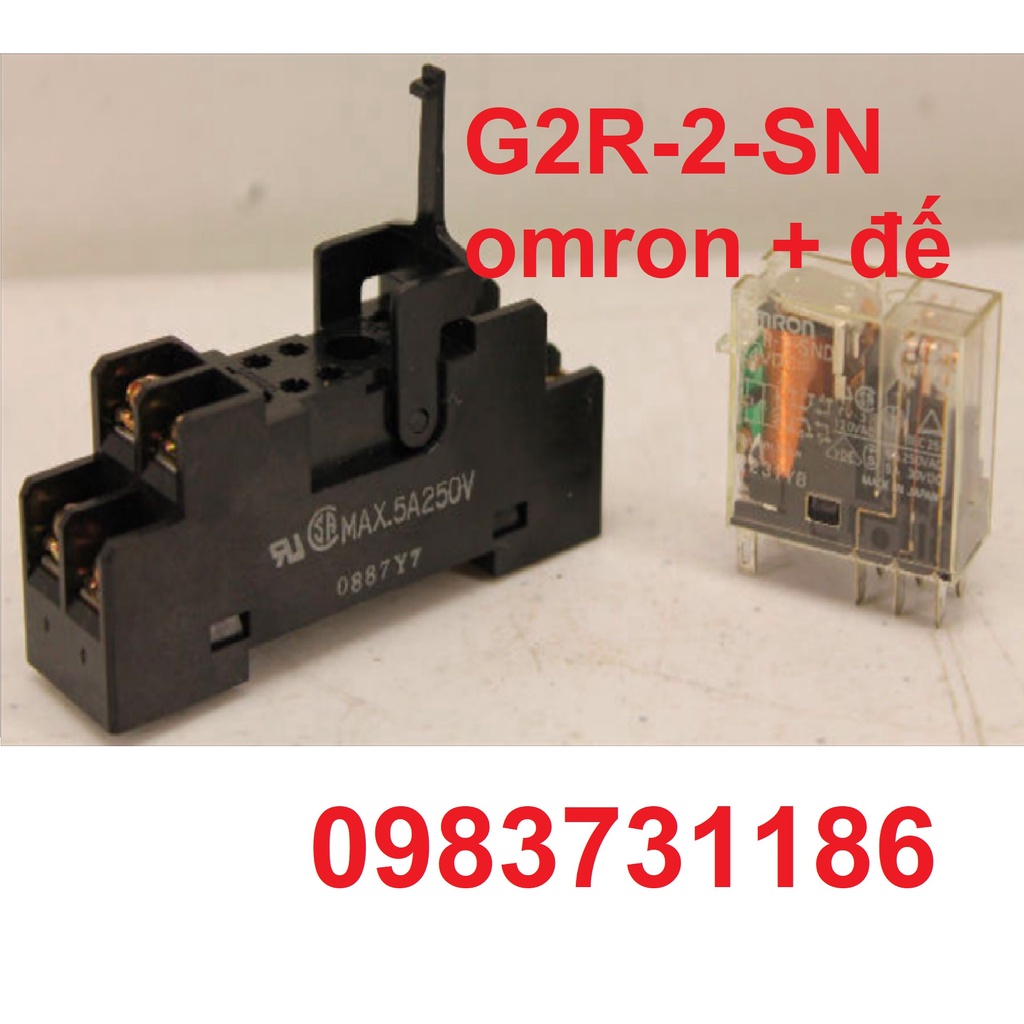 Relay trung gian G2R-2-SN omron ( Gồm cả Đế ) | Shopee Việt Nam