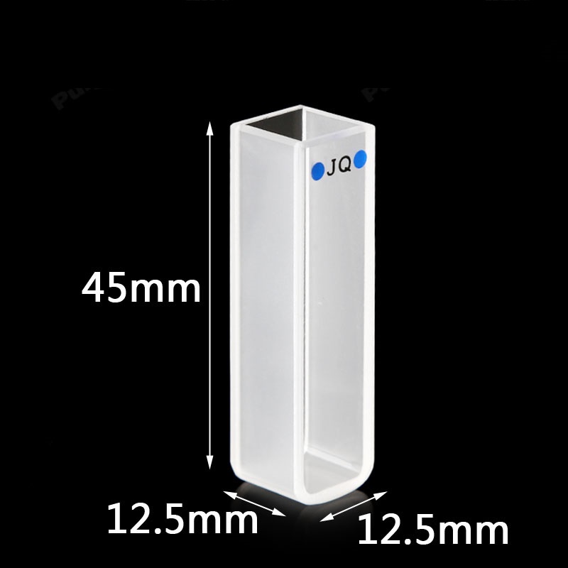 Cuvet thạch anh 10mm có chữ Q kèm hộp đựng (KT: 12.5x12.5x45mm) dùng ...